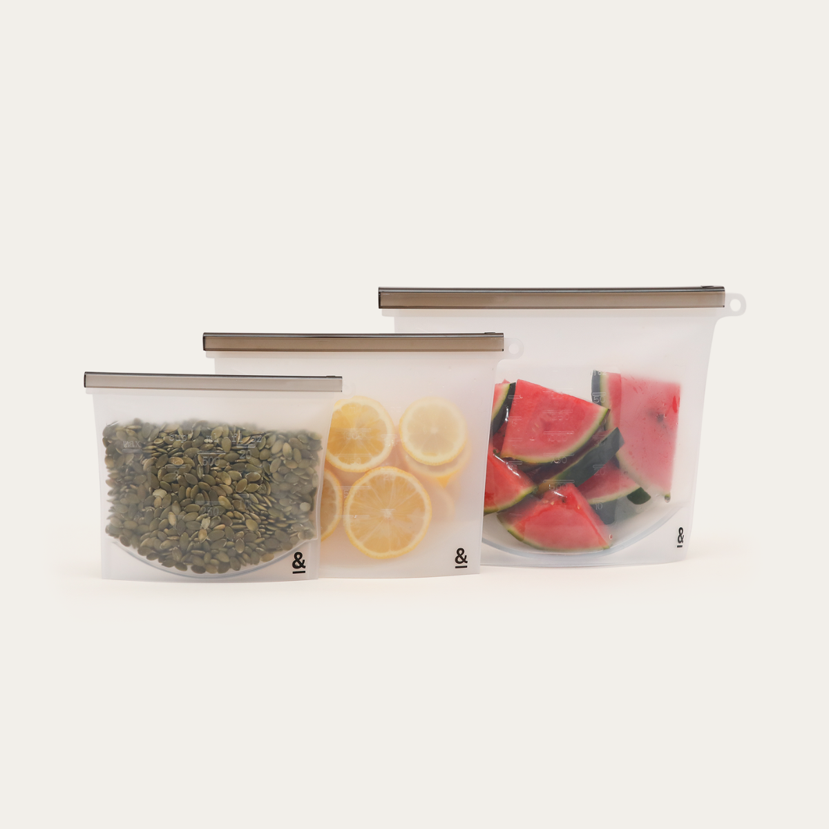 Silicone Food Pouch Starter Set | Set of 3 Silicone Food Bags