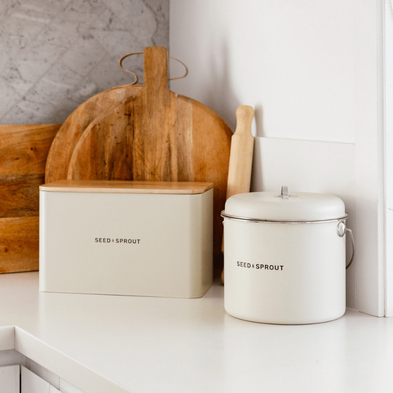 Kitchen Compost Bin Set | Bench Top Compost Bin | 4 Colours